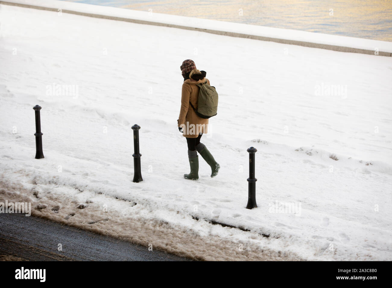 Walker In The Snow High Resolution Stock Photography and Images - Alamy
