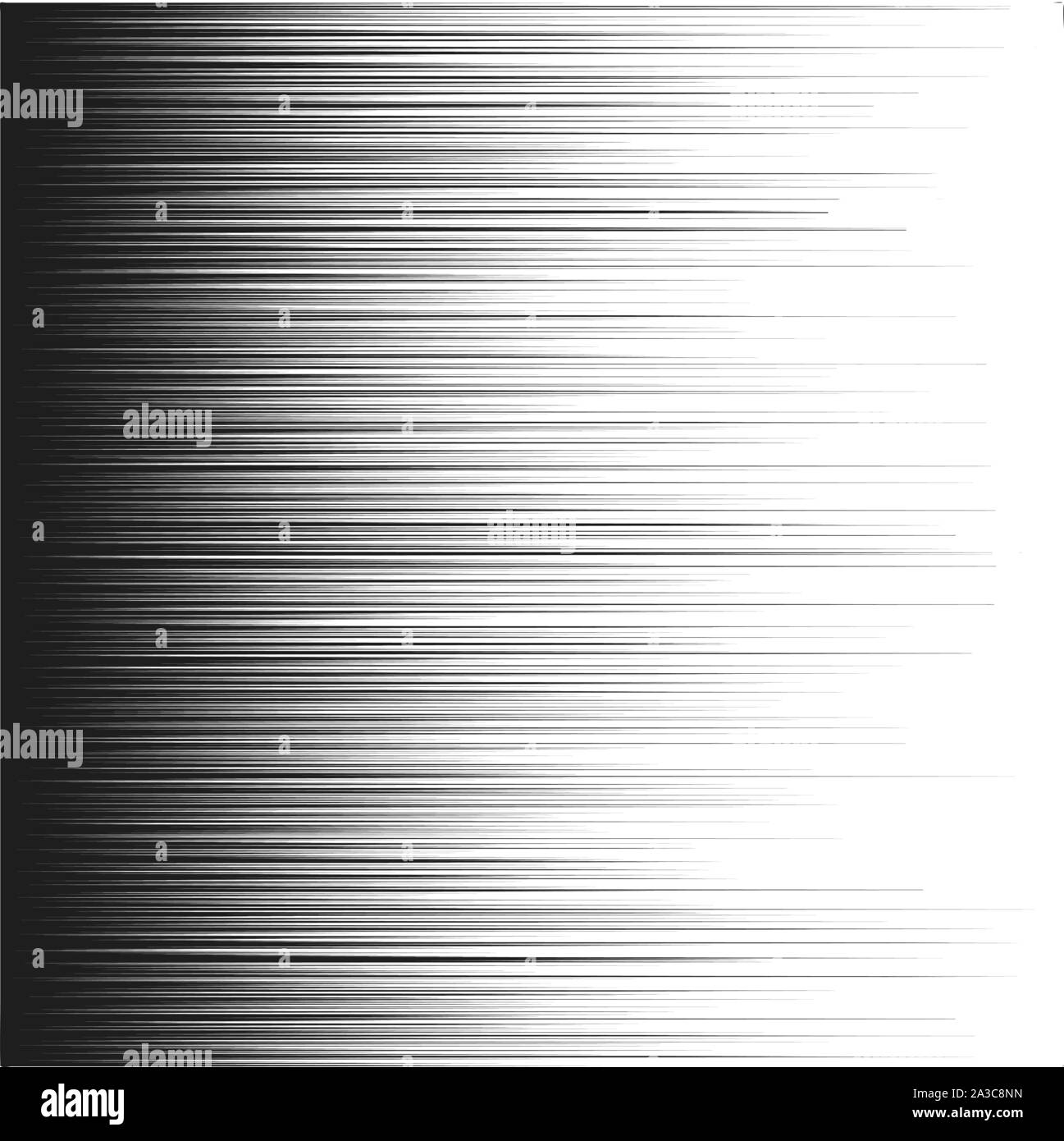 Horizontal Speed lines Monochrome flying particles pattern Sun rays or ...