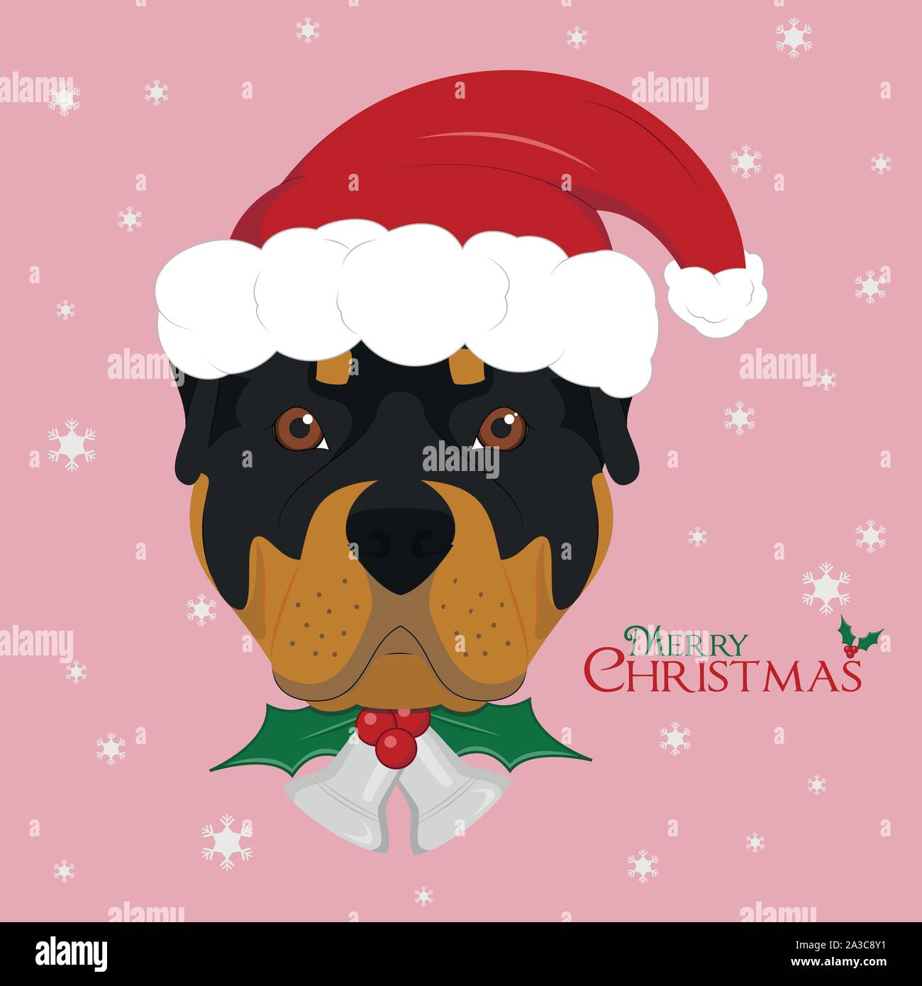 Happy rottweiler Stock Vector Images - Alamy