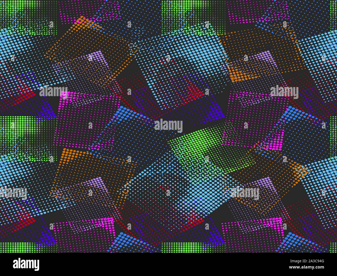 Abstract seamless chaotic pattern with urban geometric elements. Grunge ...