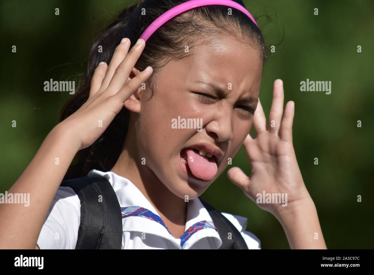 A Girl Student Poor Health Stock Photo - Alamy