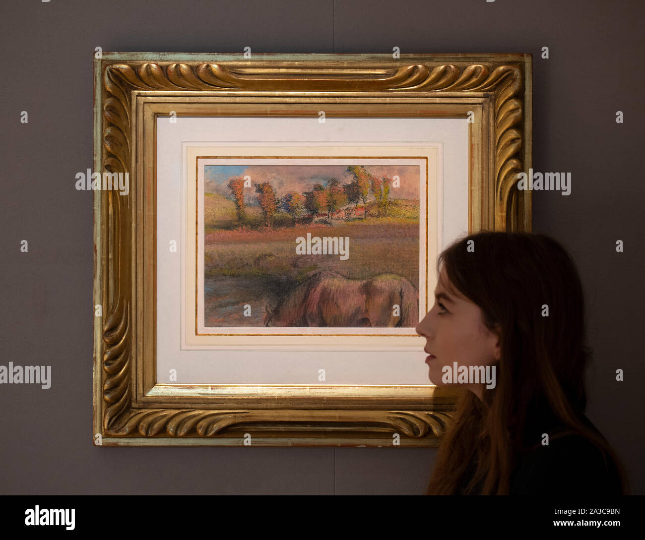 Cheval au bord de la mare by edgar degas hi-res stock photography and ...
