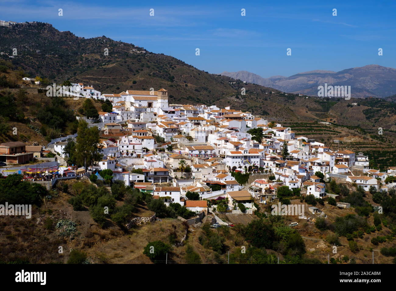 Fiesta del Monfi in the white village of Cutar, Axarquia, Malaga ...