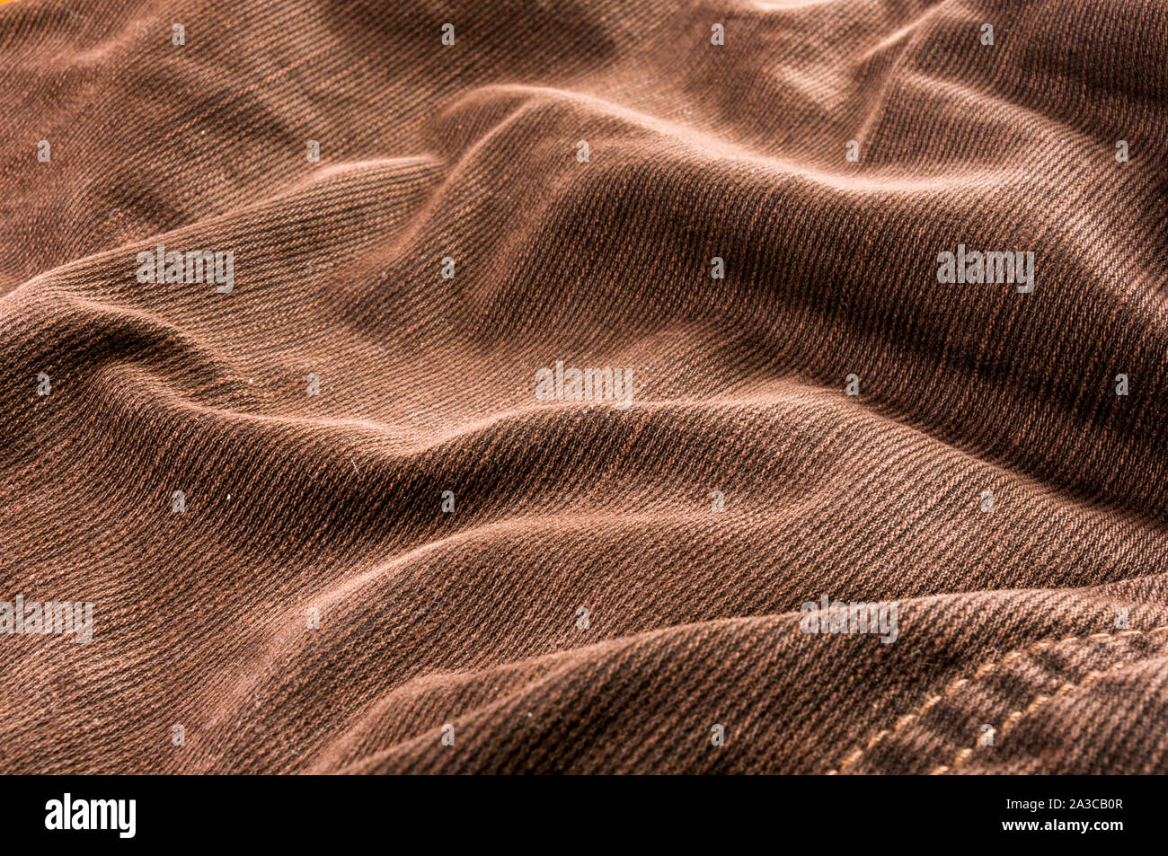 clothing items washed cotton fabric texture with seams, clasps, buttons ...