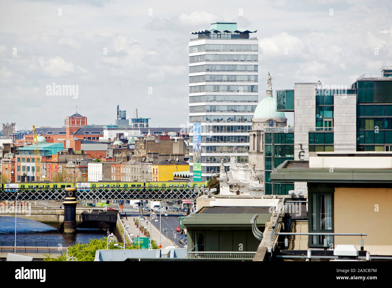 Aerial view of Dublin Stock Photo - Alamy
