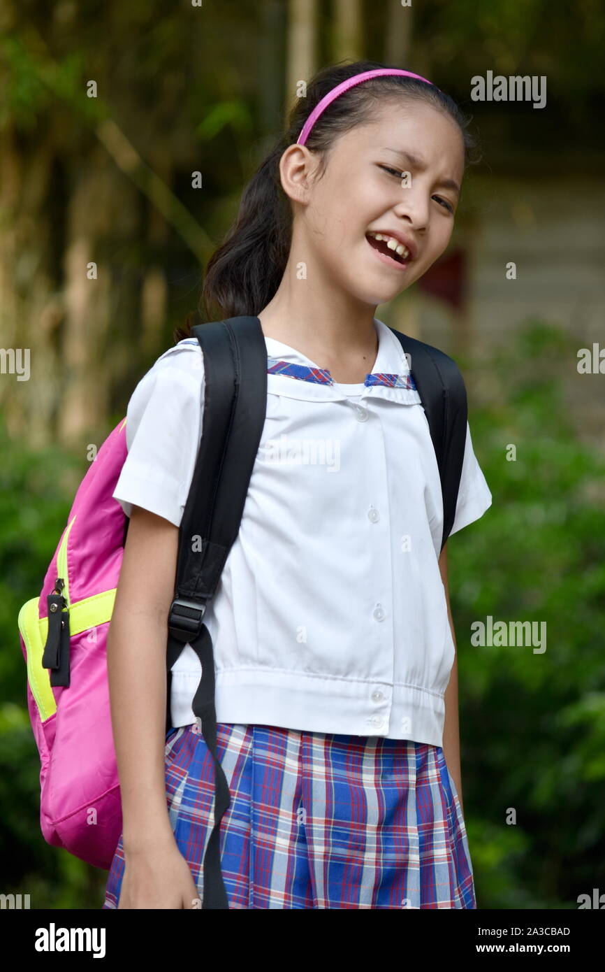 Filipina Girl Student And Happiness Wearing Uniform Stock Photo - Alamy