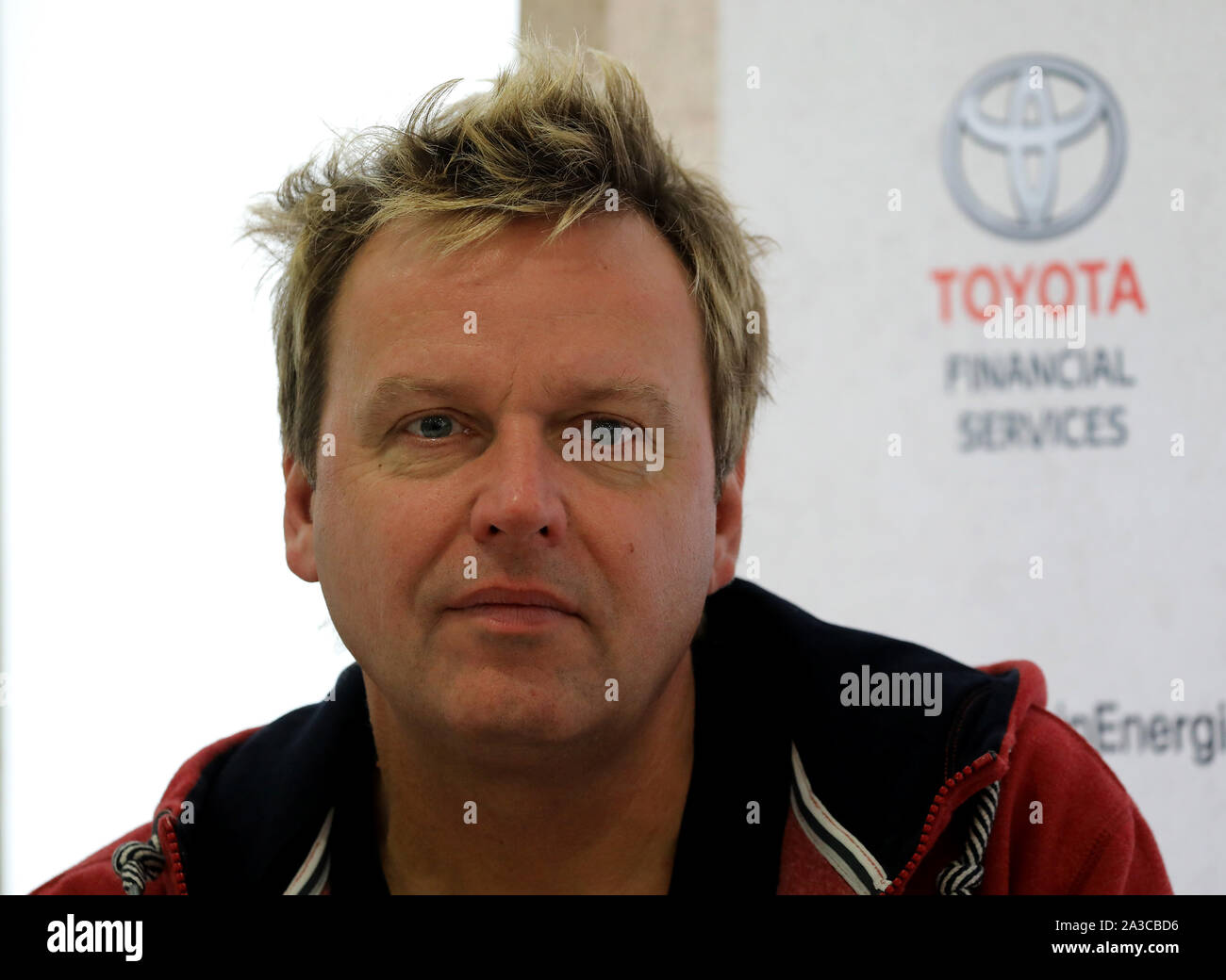 Cologne, Germany. 07th Oct, 2019. Mirko Bäumer, singer of the band ...