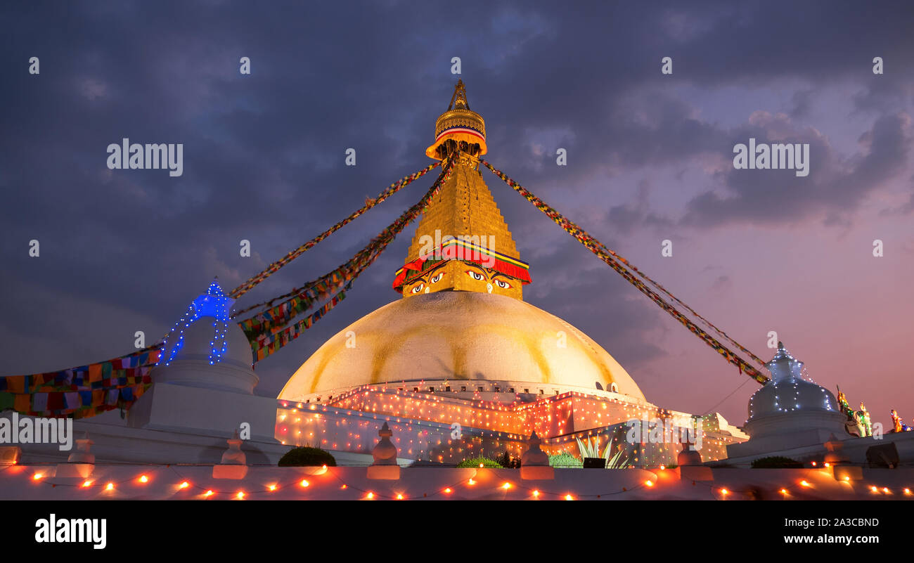 Nepal boudhanath landscape hi-res stock photography and images - Alamy