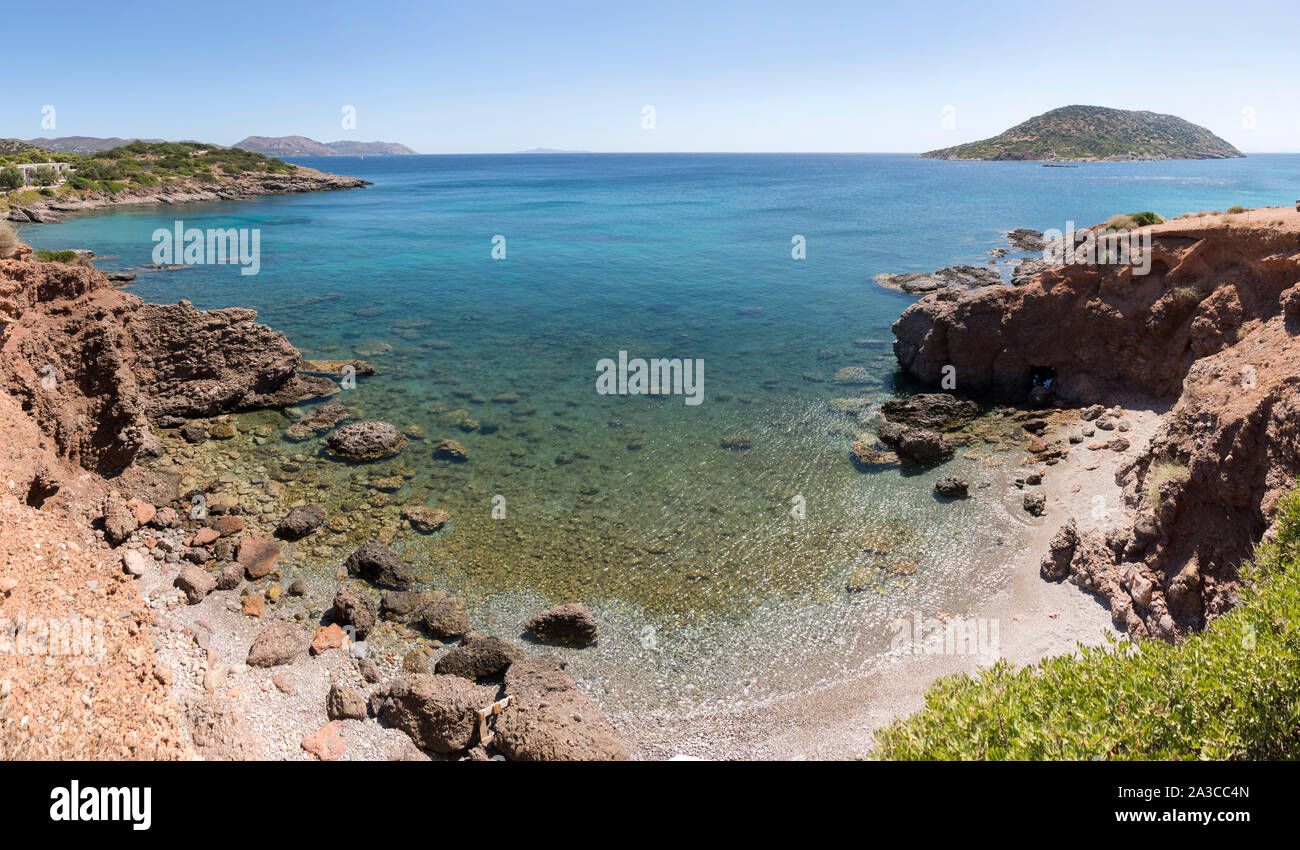 stretch of coast at Anavyssos in Greece Stock Photo - Alamy