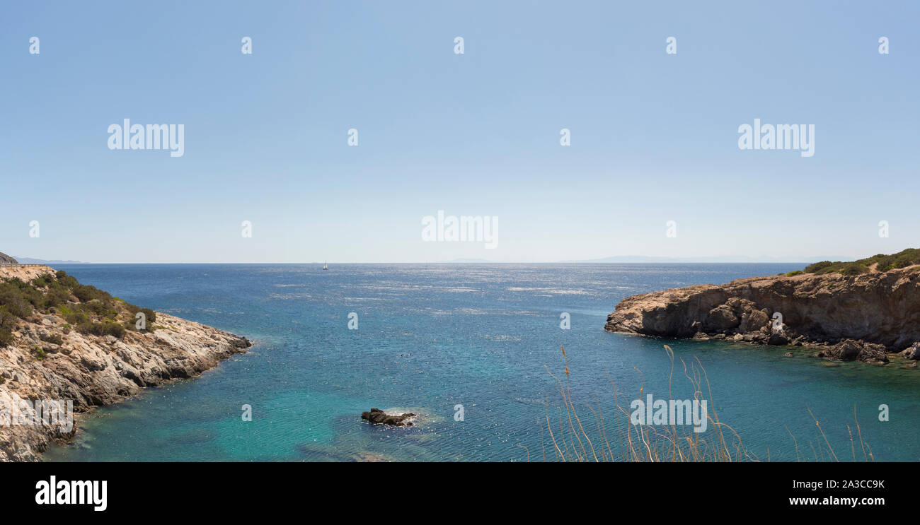 stretch of coast at Anavyssos in Greece Stock Photo - Alamy