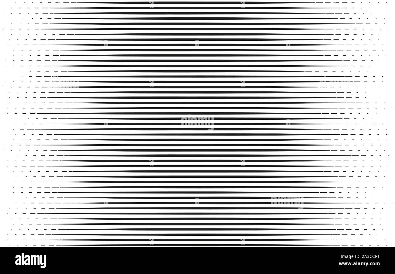 Horizontal speed line halftone pattern with gradient effect Template for backgrounds and ...