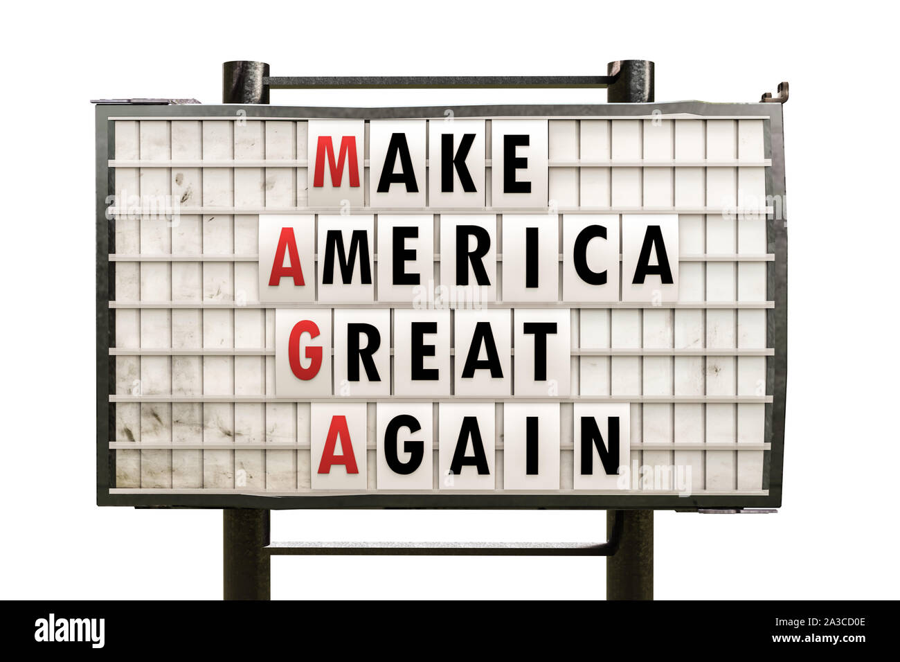 readerboard isolated on white background 3d illustration Stock Photo ...