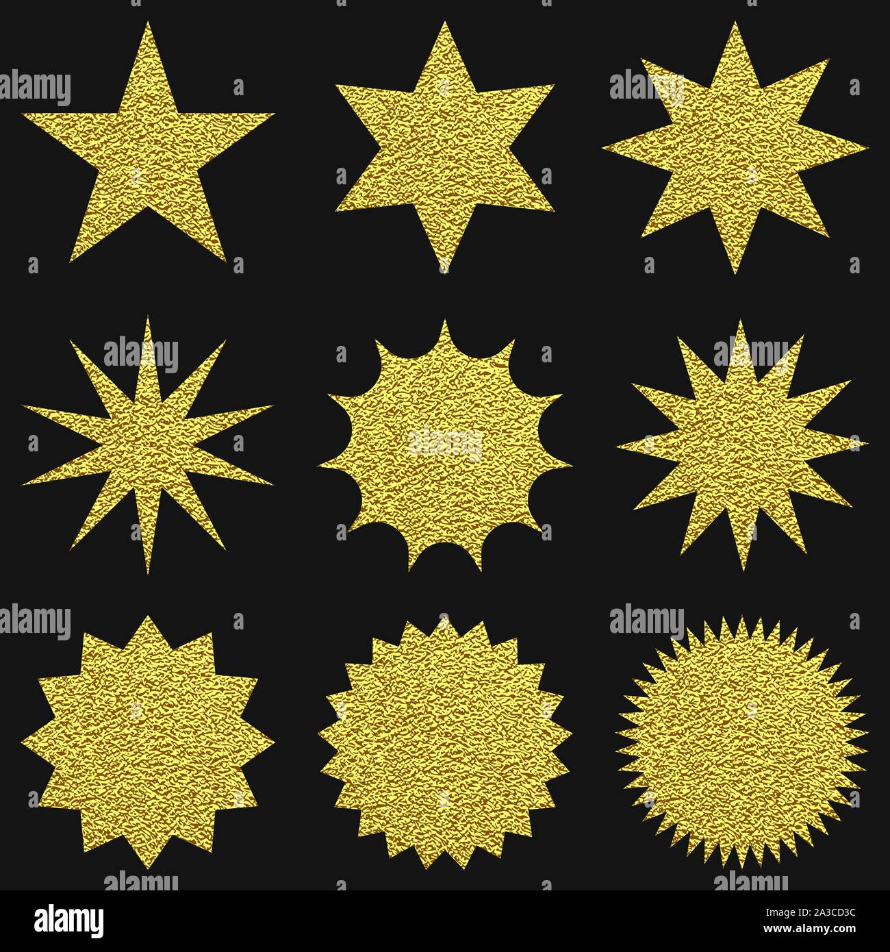 Gold Stars Clip Art