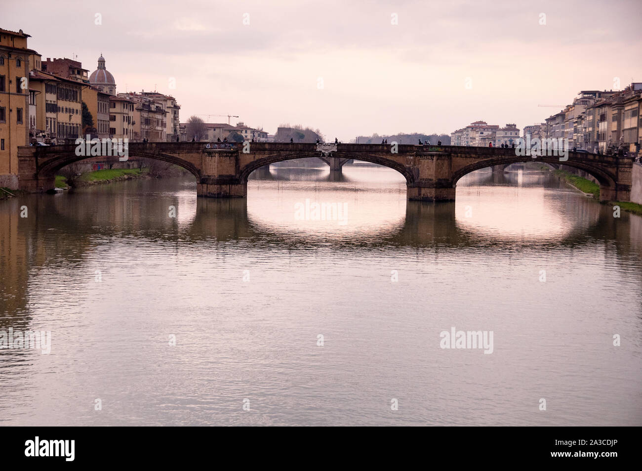 Renaissance Ponte Santa Trinita, Holy Trinity Bridge, in Florence, the ...