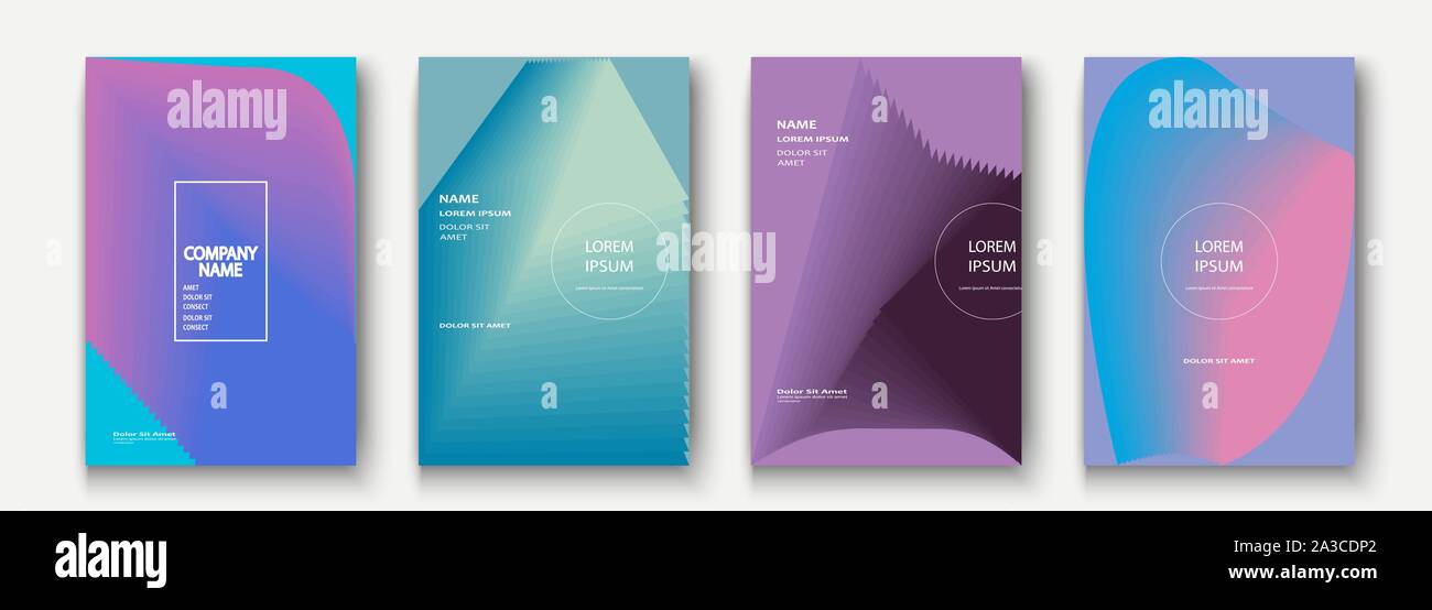 Trendy cool minimalist abstract modern covers design vector. Dynamic ...