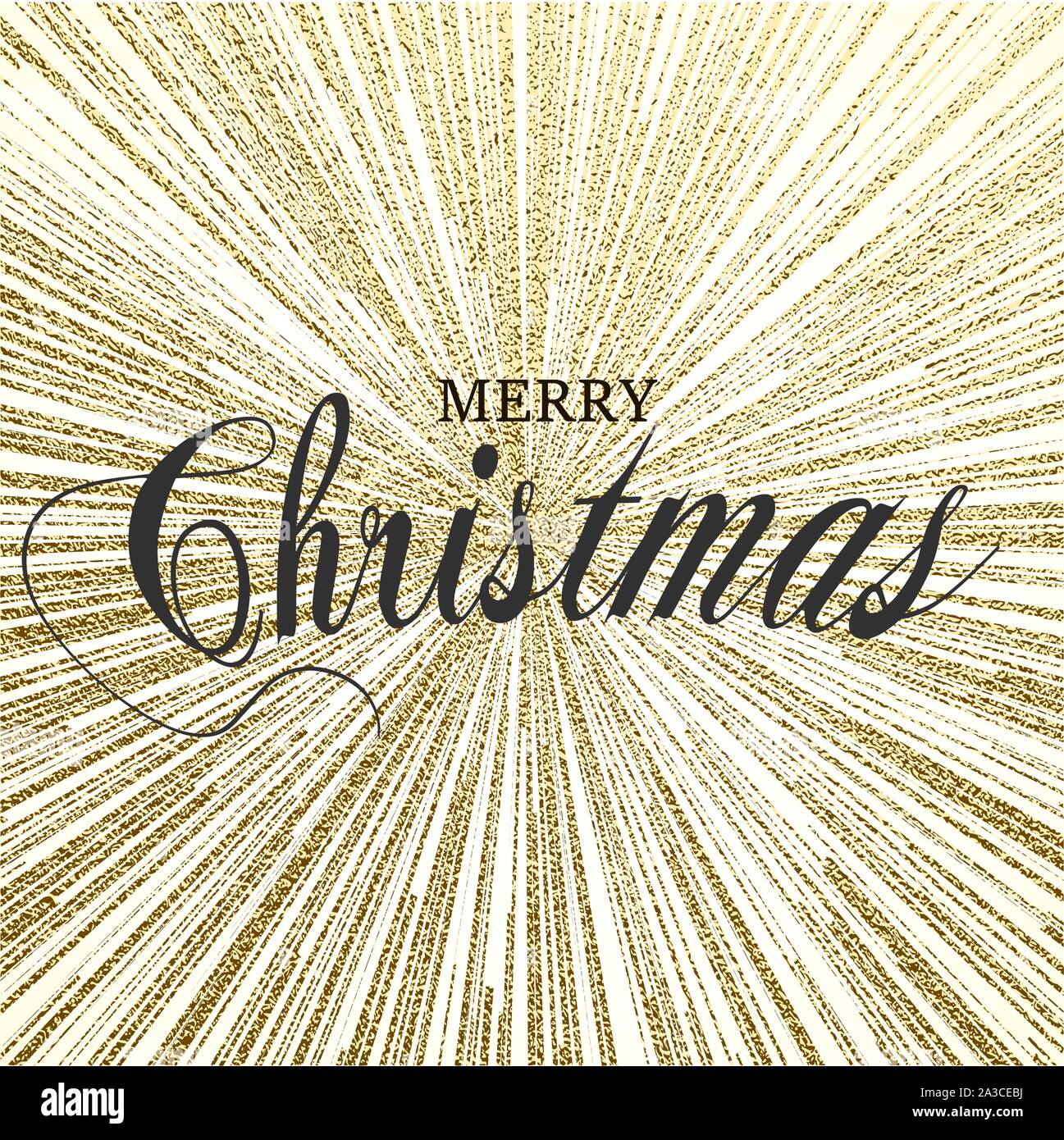 Merry Christmas gold glittering lettering design. Explosion vector ...