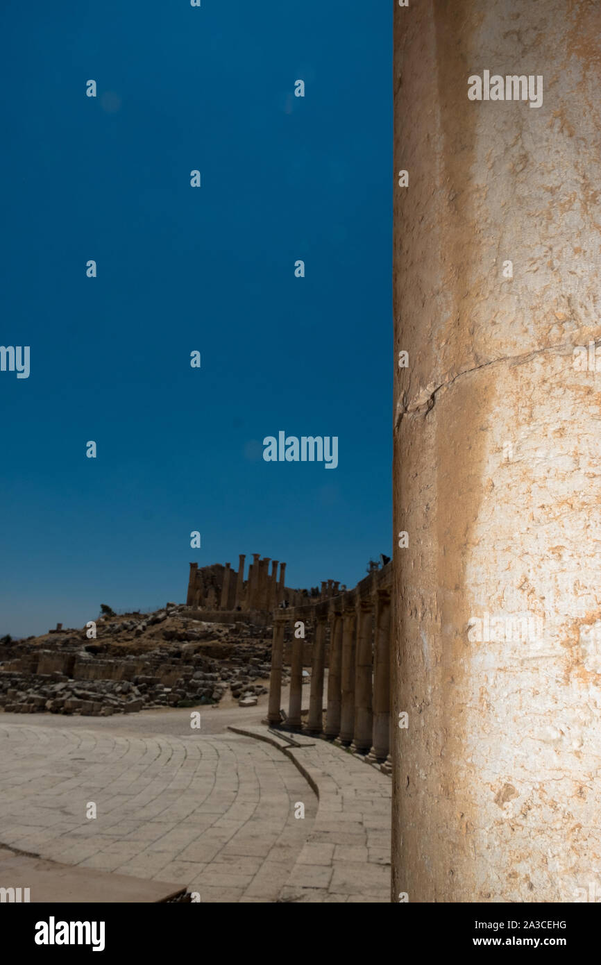 Jerash (Gerasa), ancient roman capital and largest city of Jerash ...