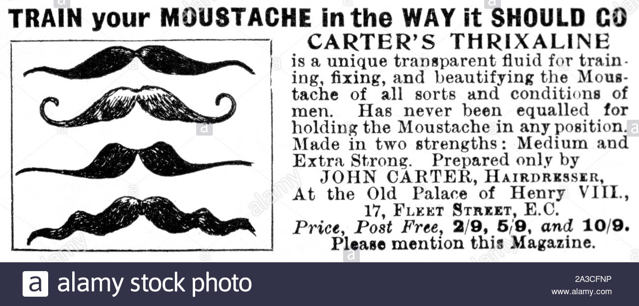 Victorian era, Carter's Thrixaline fluid for training, fixing and ...