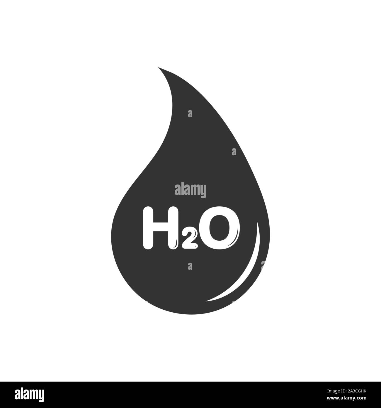 icon drops to the formula water. Flat design Stock Vector Image & Art ...