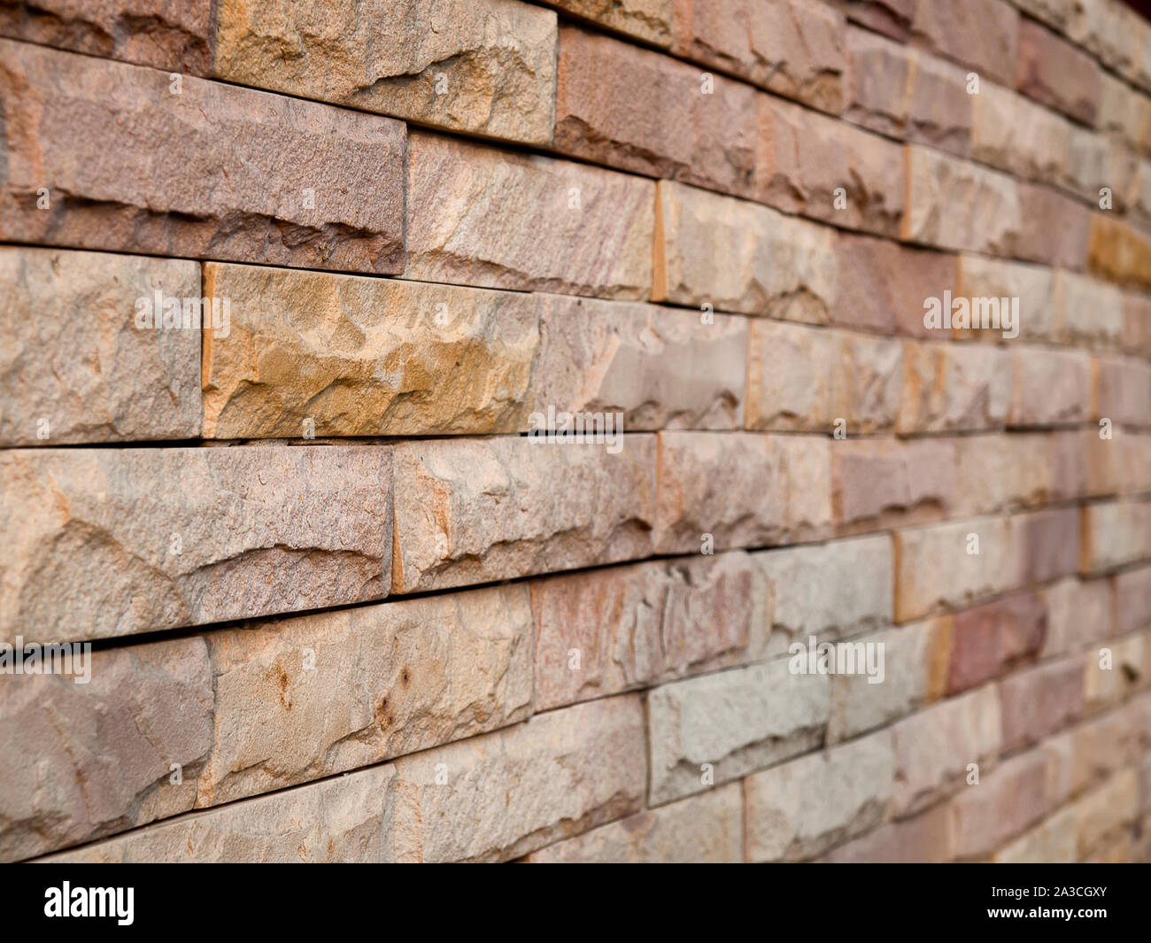 Texture of old Rectangle stone wall for background Stock Photo - Alamy