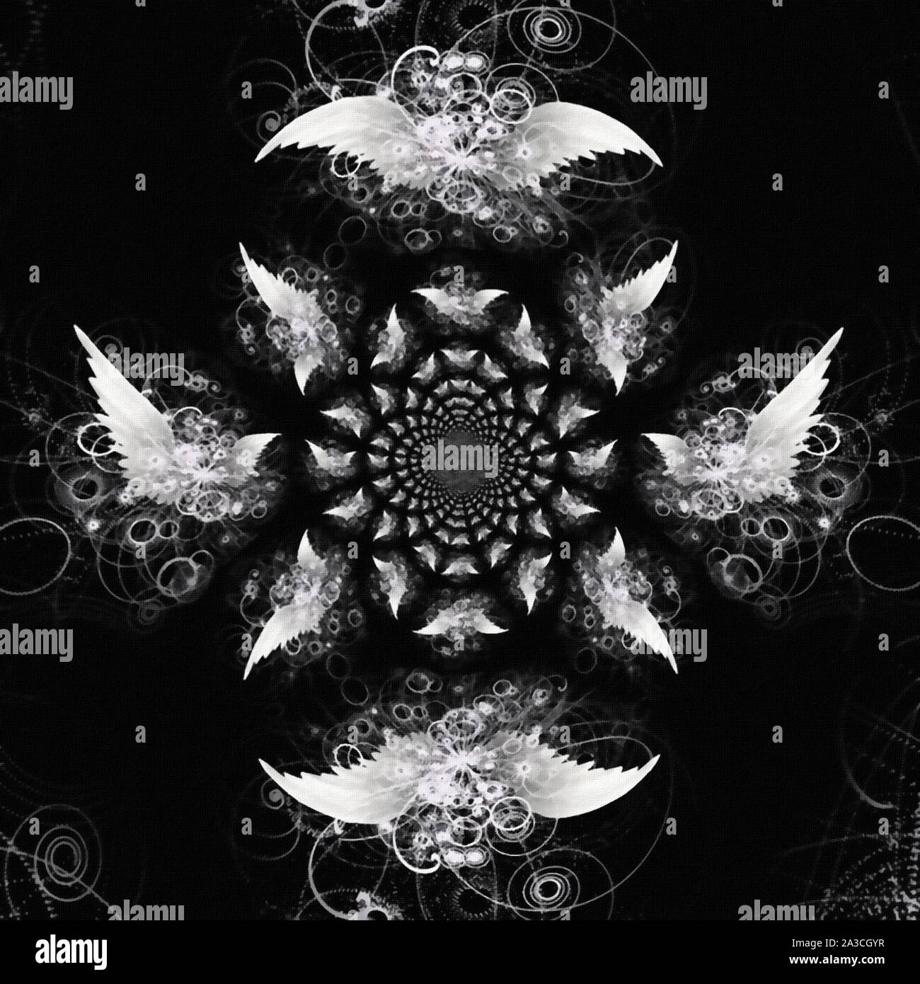 Fractal angel hi-res stock photography and images - Alamy