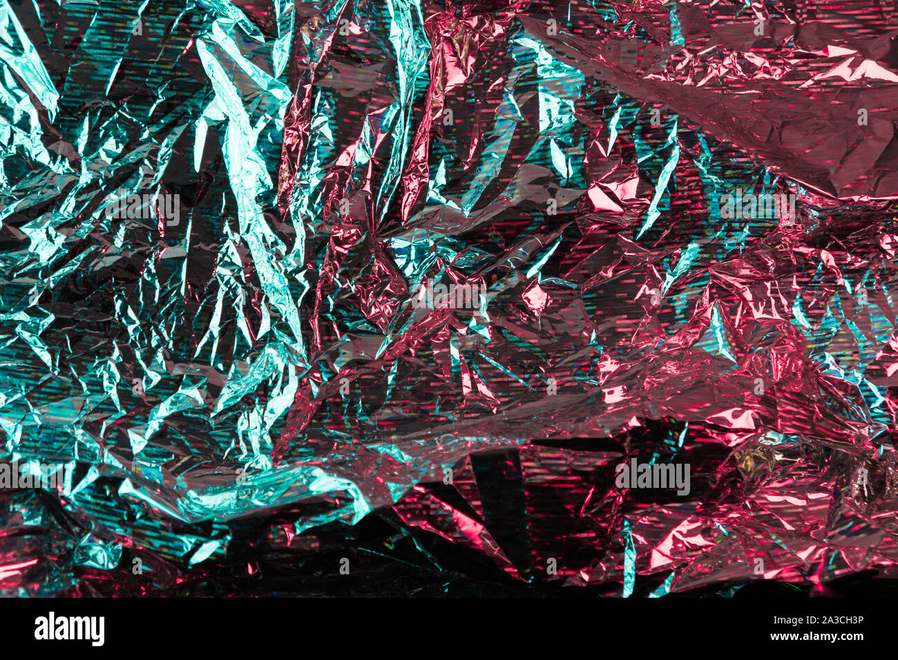 Turquoise Wrinkled Foil