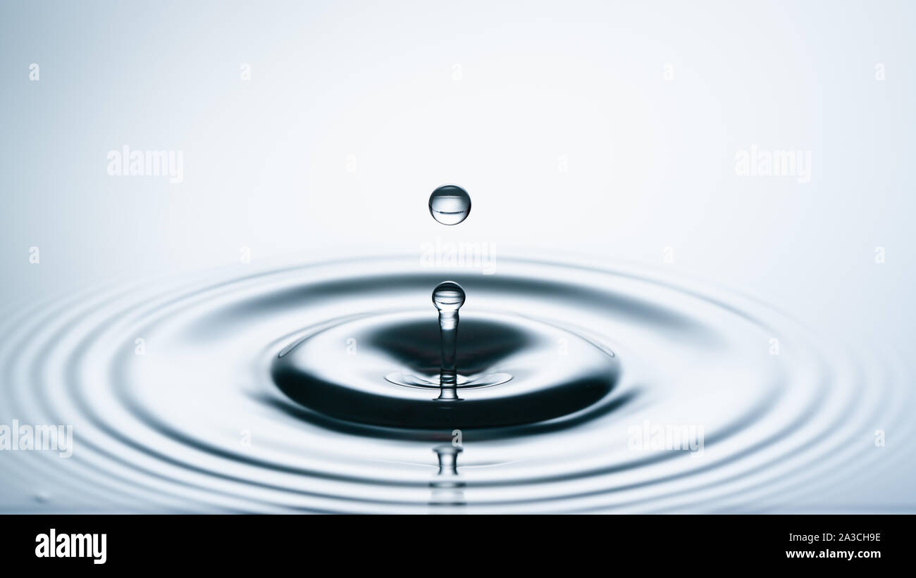 water drop collision. Water splash Stock Photo - Alamy