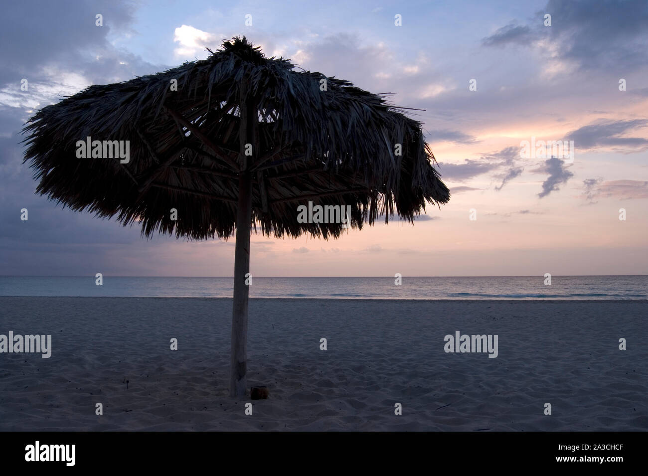 Coconut Hut on a Tropical Beach Stock Photo - Alamy