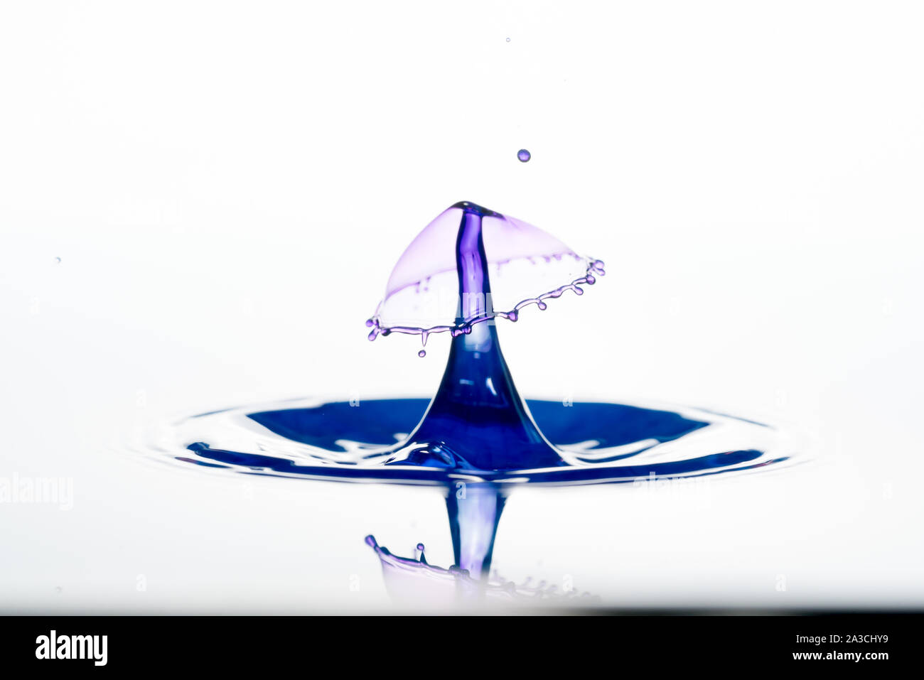 Water splash. drops collision Stock Photo - Alamy
