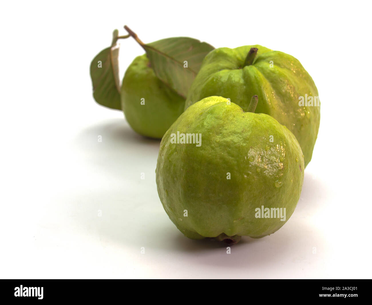 Guavas, group of fruit isolated on white background Stock Photo - Alamy