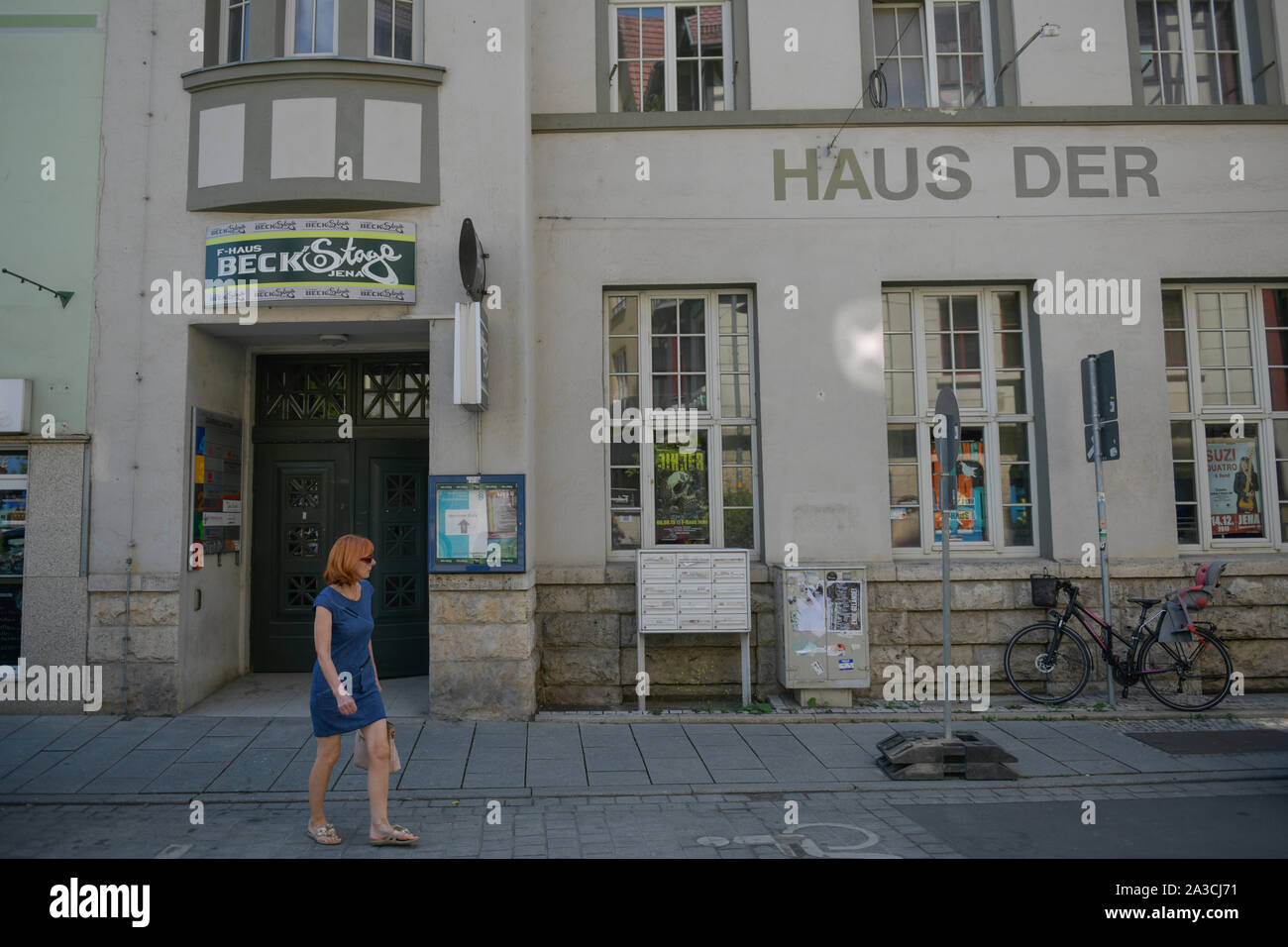 F-Haus, Johannisplatz, Jena, Thüringen, Deutschland Stock Photo - Alamy