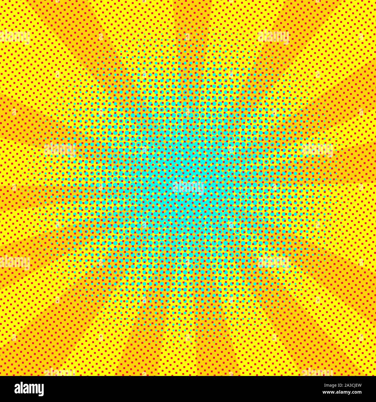 Explosion vector illustration. Retro pop art background with dots ...