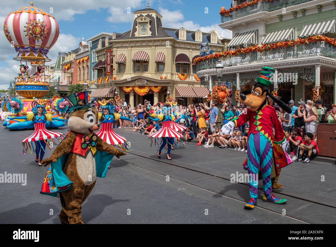 Orlando, Florida. September 25, 2019. Goofy, Chip and Dale in Disney ...