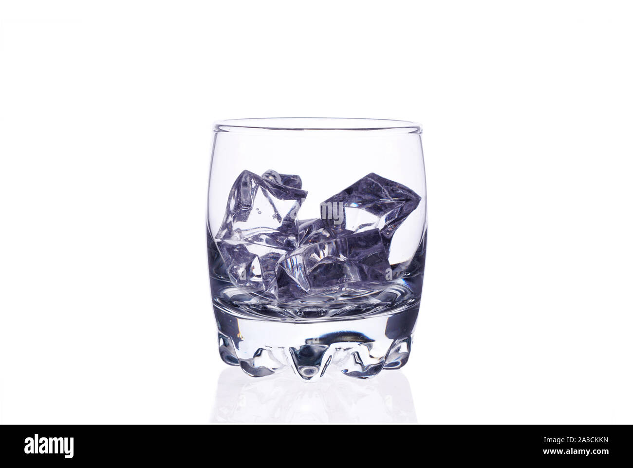 Ice cube orange isolated Cut Out Stock Images & Pictures - Alamy