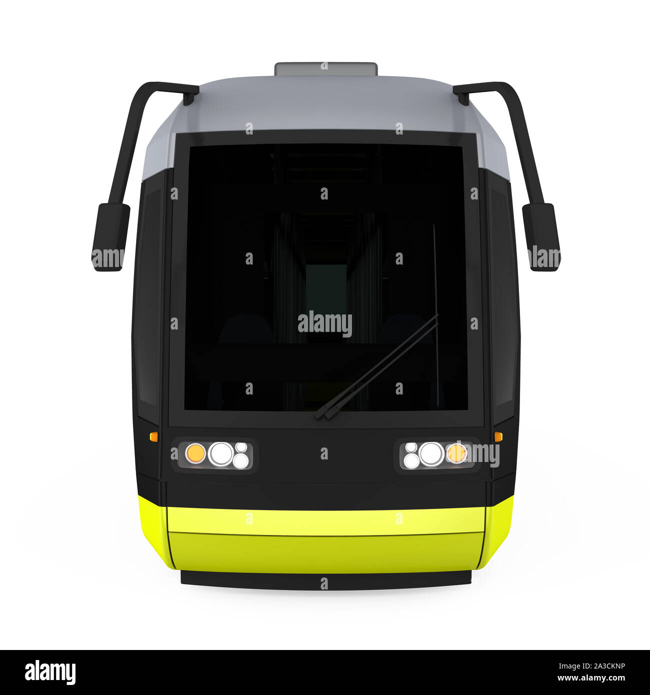 Modern Tram Isolated Stock Photo - Alamy