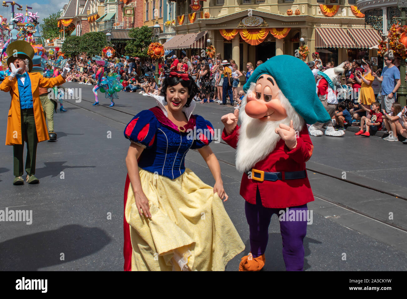 Orlando, Florida. September 25, 2019. Snow White and the Seven Dwarfs ...