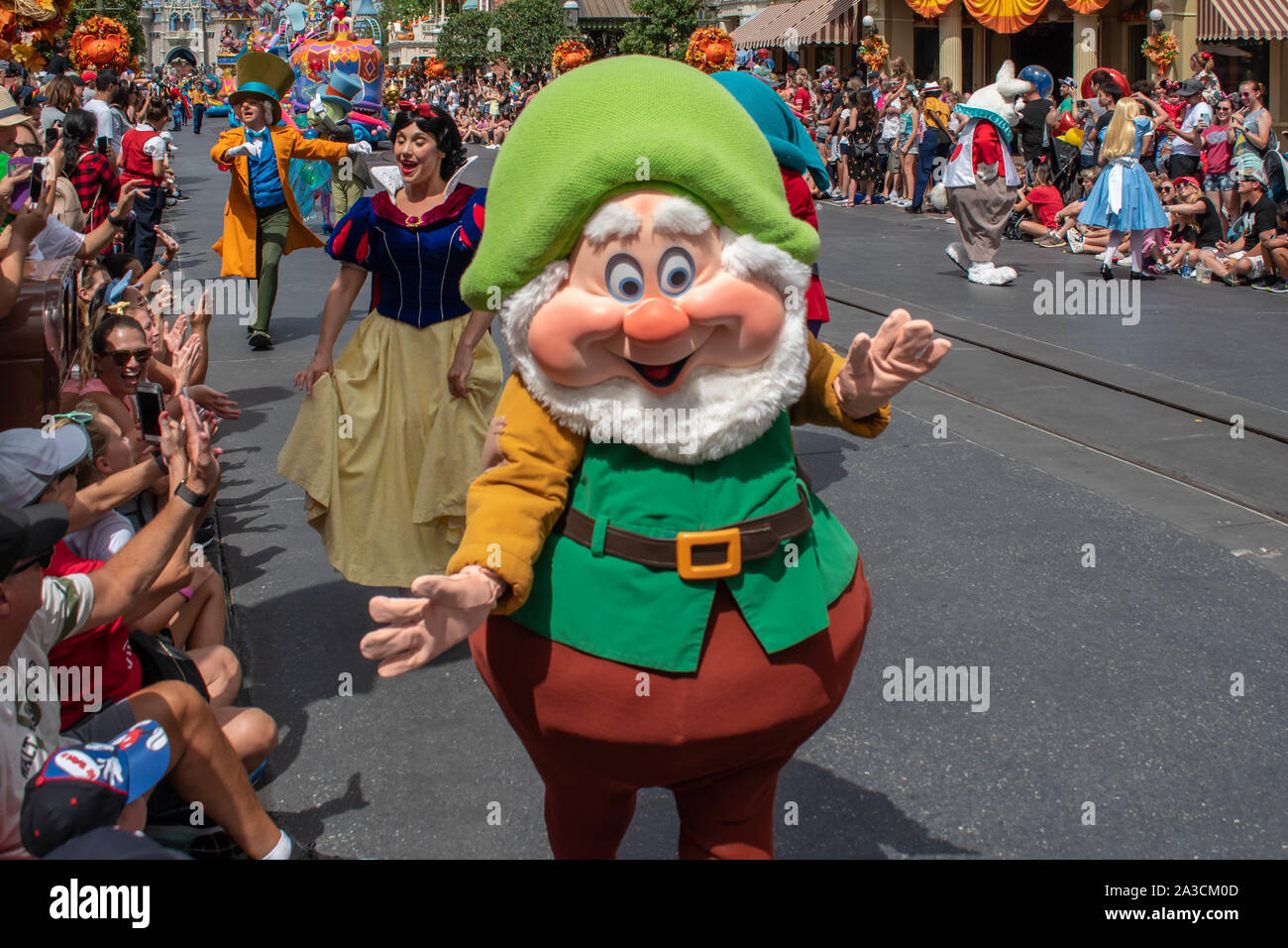 Orlando, Florida. September 25, 2019. Snow White and the Seven Dwarfs ...