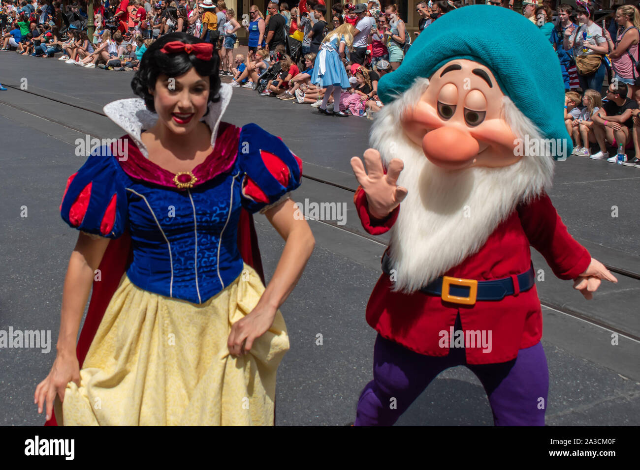 Orlando, Florida. September 25, 2019. Snow White and the Seven Dwarfs ...