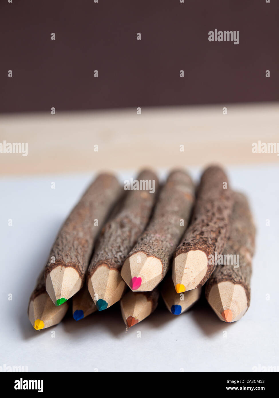 Table crayons hi-res stock photography and images - Alamy