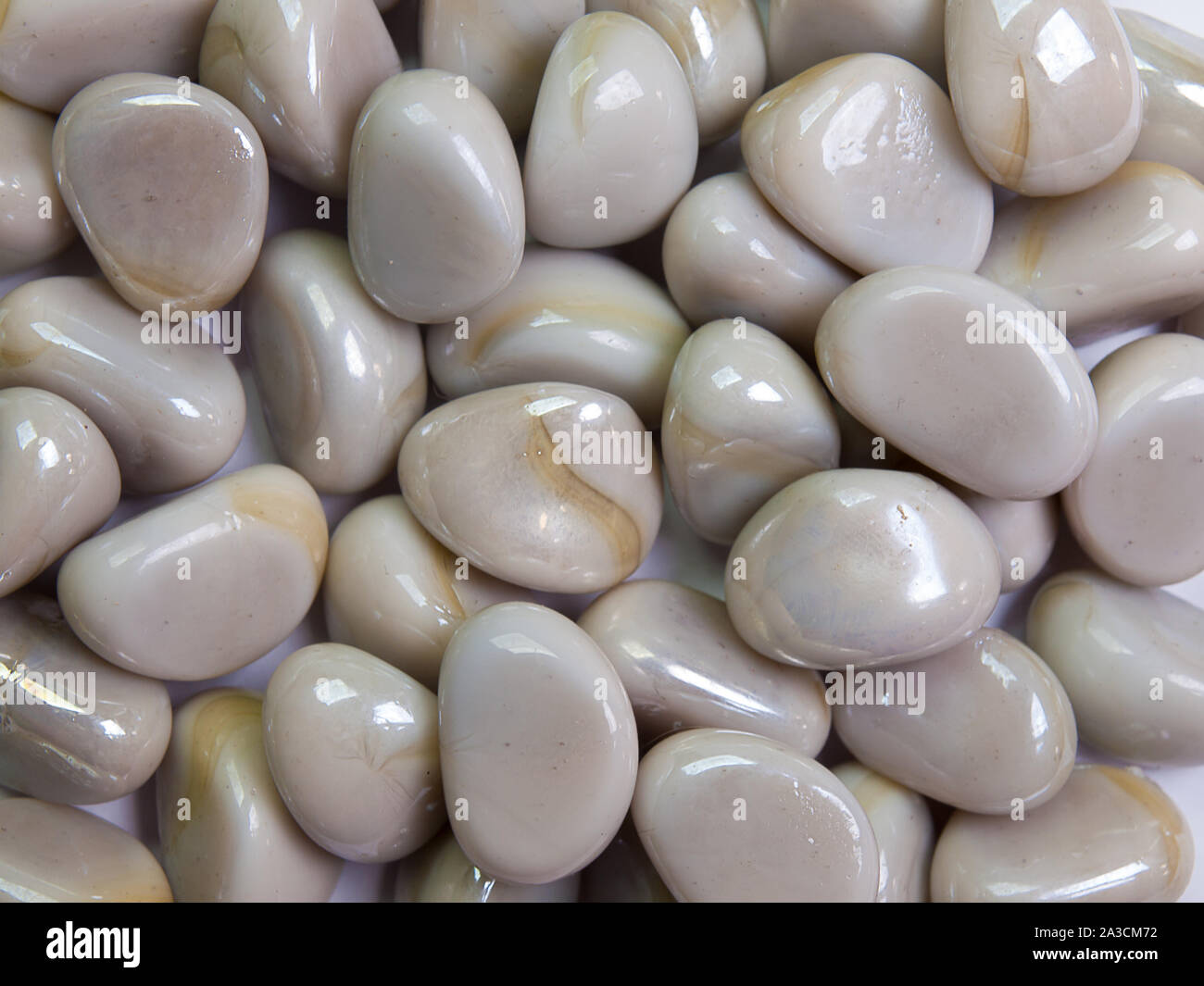 Smooth color Stones isolated on white background Stock Photo - Alamy