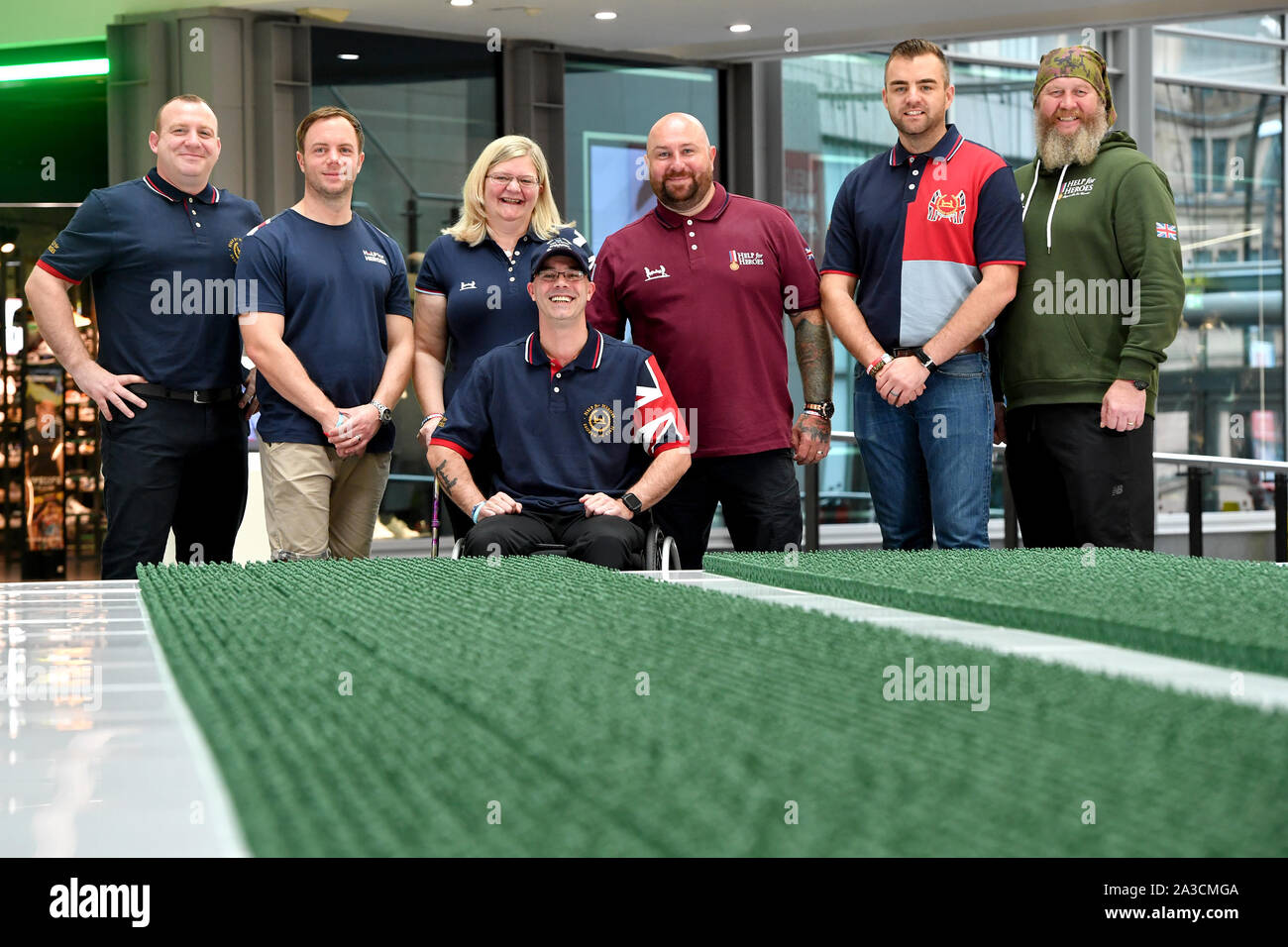 EMBARGOED TO 0001 TUESDAY OCTOBER 8 Veterans (from left) Tommy Lowther ...