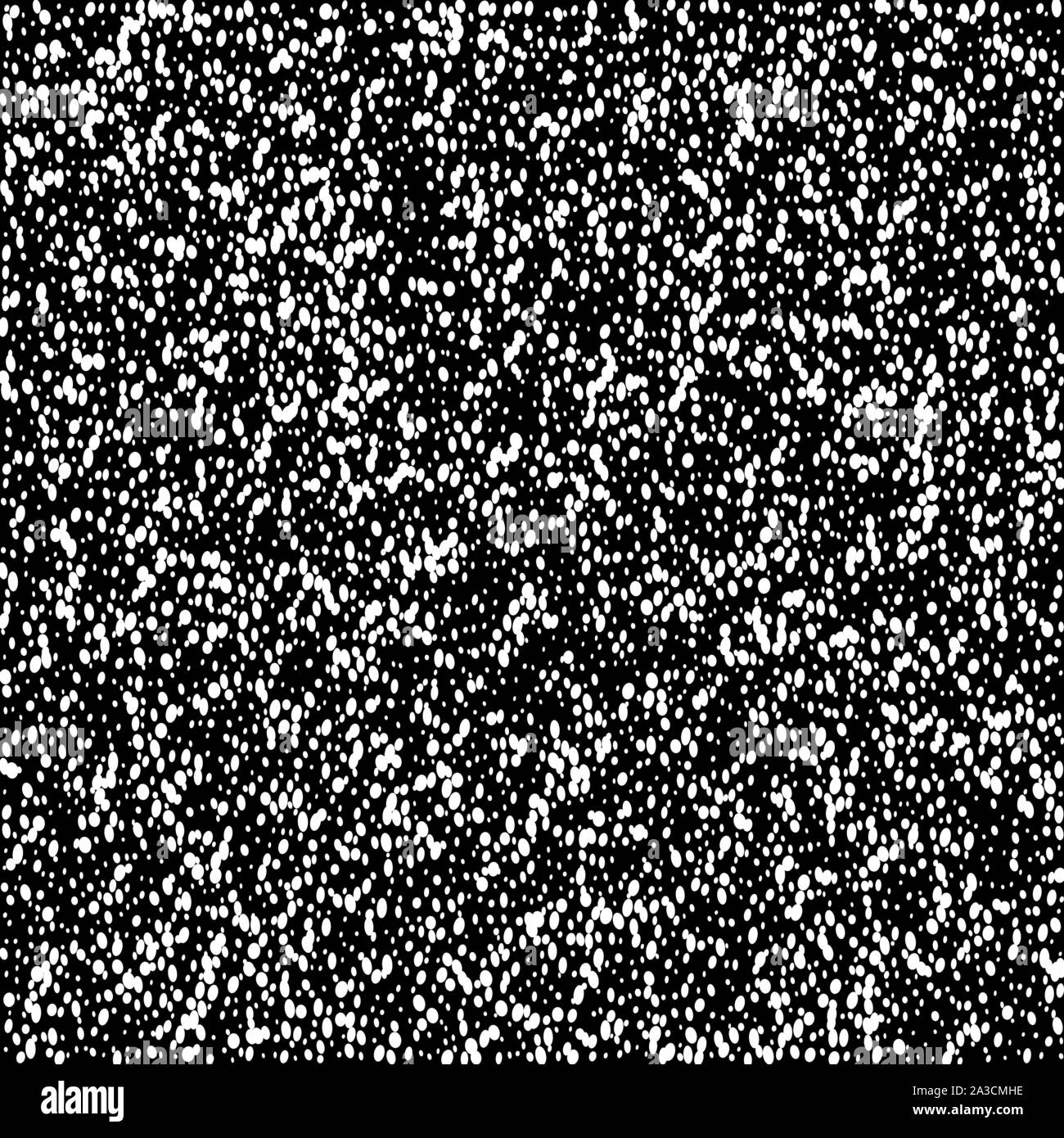 Falling snow or night sky with stars vector pattern. Black and white ...