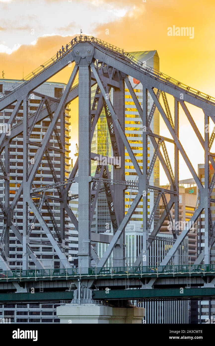 The Story Bridge in Brisbane, Queensland, Australia, is a steel ...