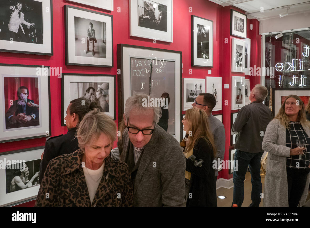 Photo Gallery private view Stock Photo - Alamy
