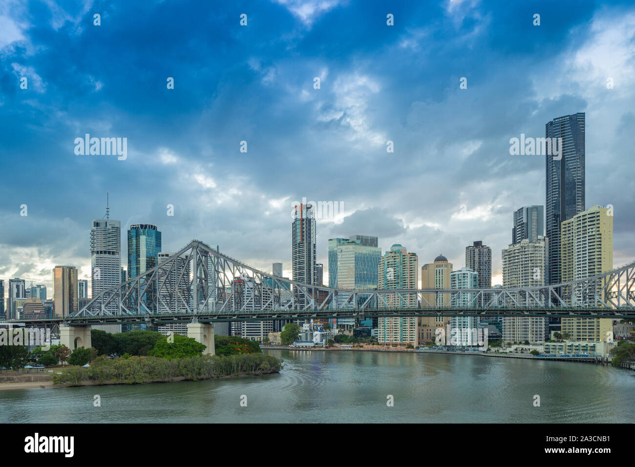 The Story Bridge in Brisbane, Queensland, Australia, is a steel ...