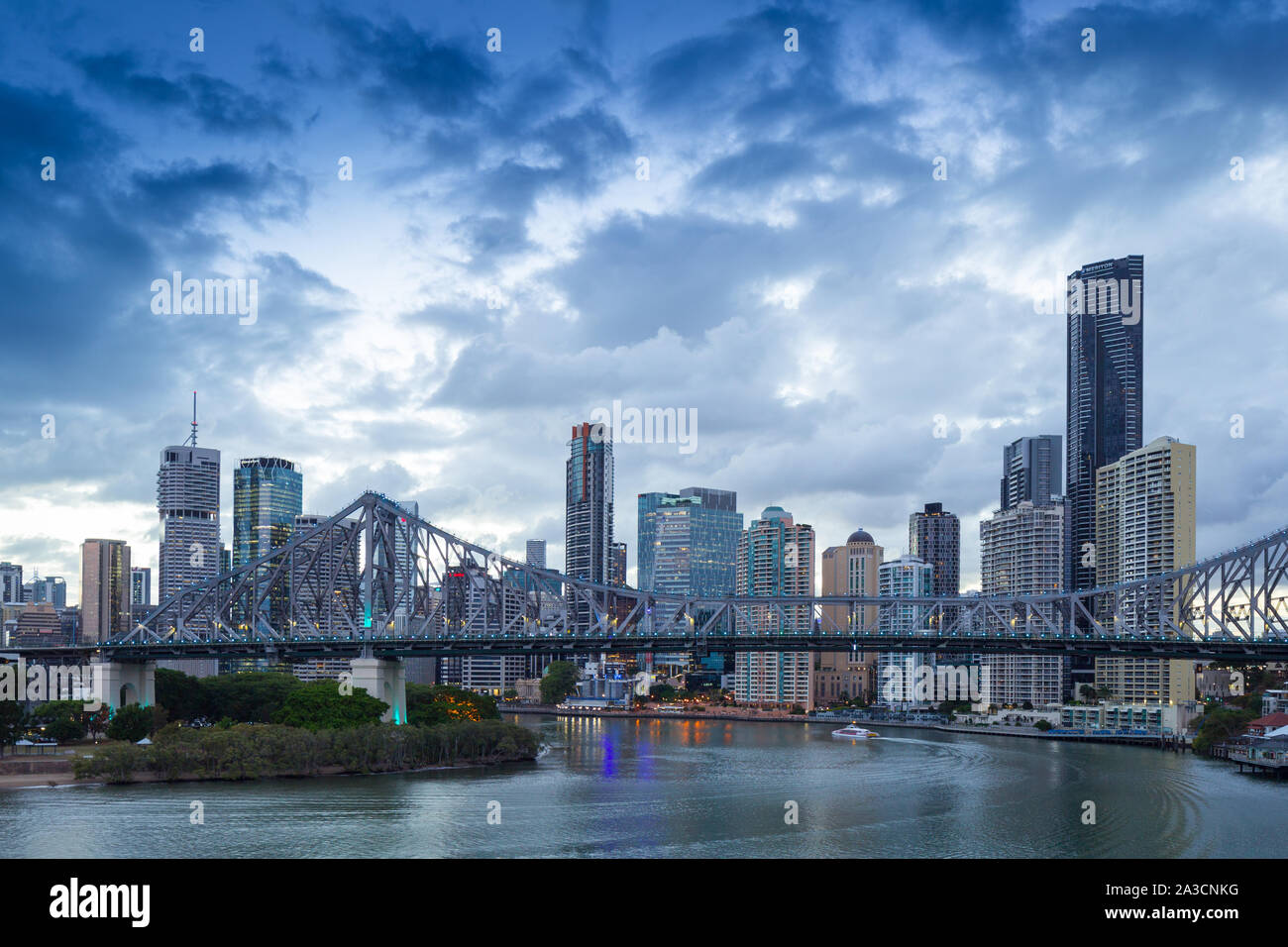 The Story Bridge in Brisbane, Queensland, Australia, is a steel ...