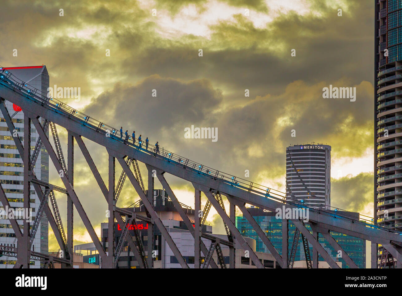 The Story Bridge in Brisbane, Queensland, Australia, is a steel ...