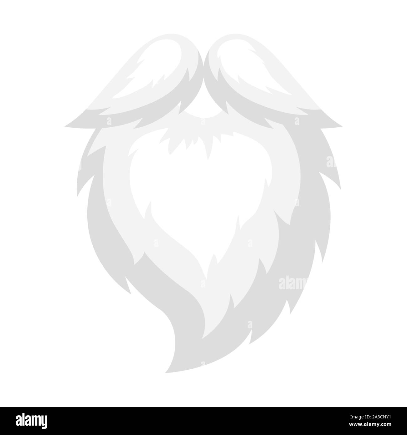 Christmas card beard mustache Cut Out Stock Images & Pictures - Alamy