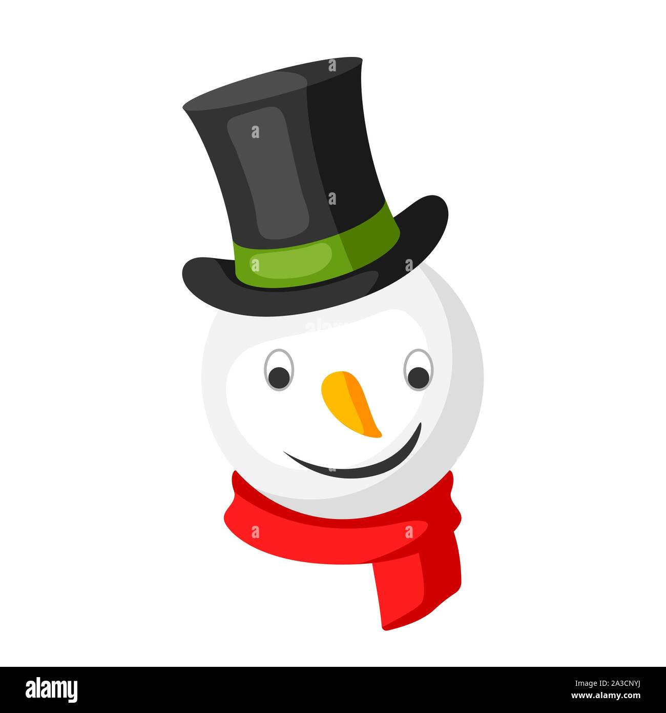 Snowman wearing hat Cut Out Stock Images & Pictures - Alamy