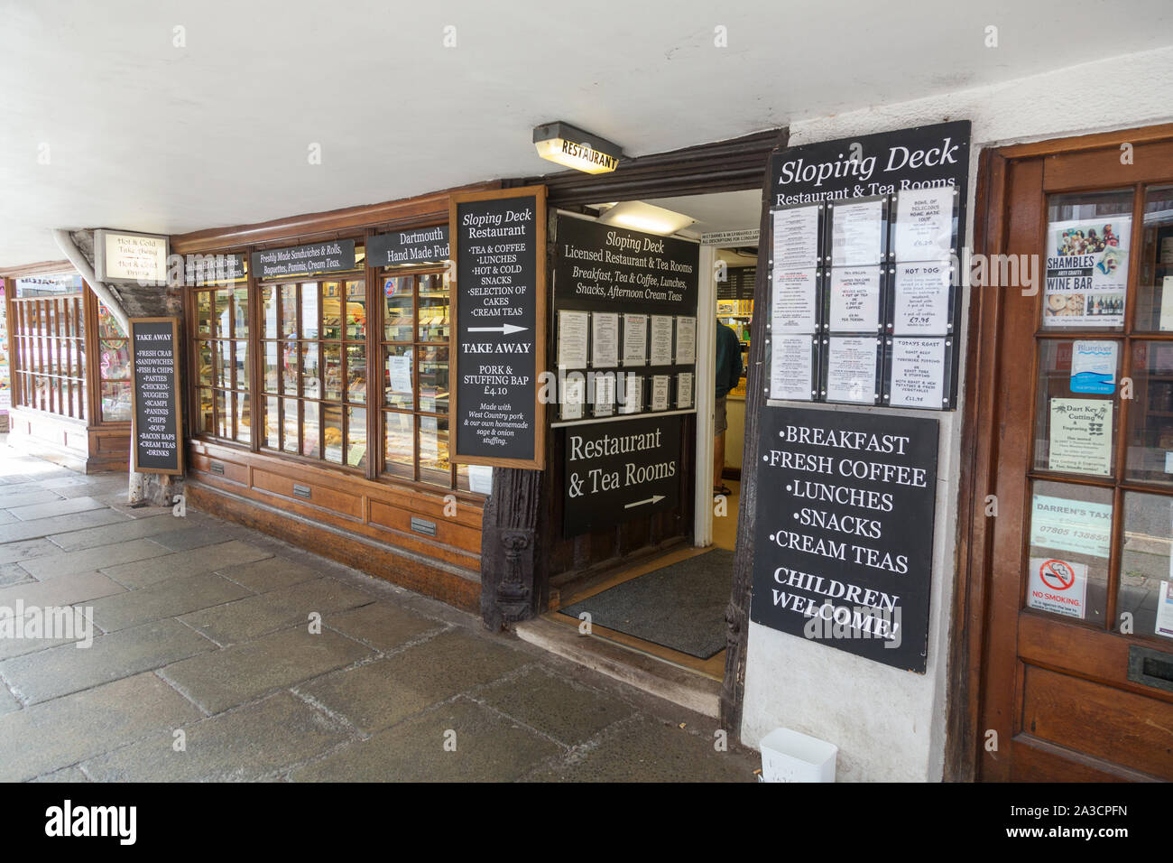 Sloping Deck Restaurant and Tea Rooms, Dartmouth, Devon, England ...